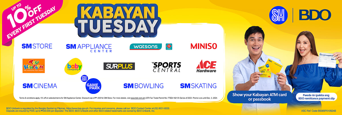 SM Kabayan Tuesday